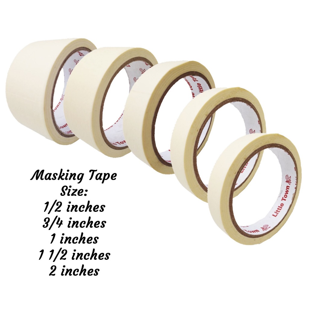 1 Roll Little Town Masking Tape inches x 20 Meters | Shopee Philippines