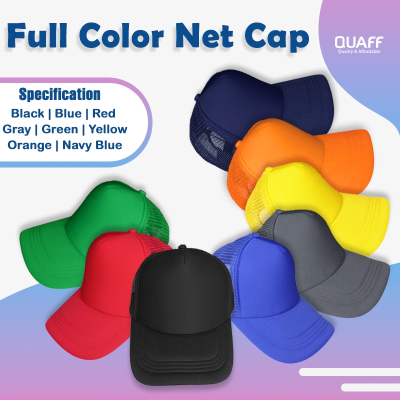 Quaff Full Color Net Cap Printable Net Trucker | Shopee Philippines