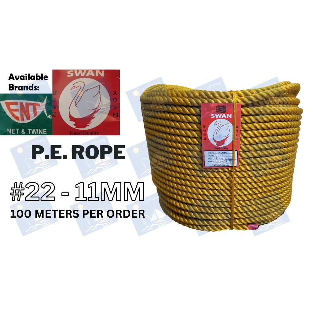 P.E. Rope #22 (11mm) | SWAN | ENT | Twine | Lubid | Tali | Nylon Rope ...