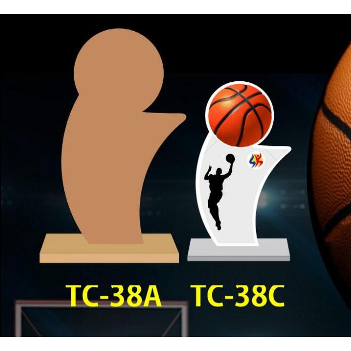 (TC-35A/36A/37A/38A/39A)ACRYLIC BASKETBALL PLAQUE (BLANK ONLY) size ...