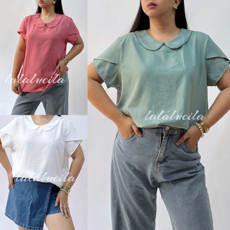Pao PLUS SIZE Blouse Top L-XL (44” Bust) | Shopee Philippines