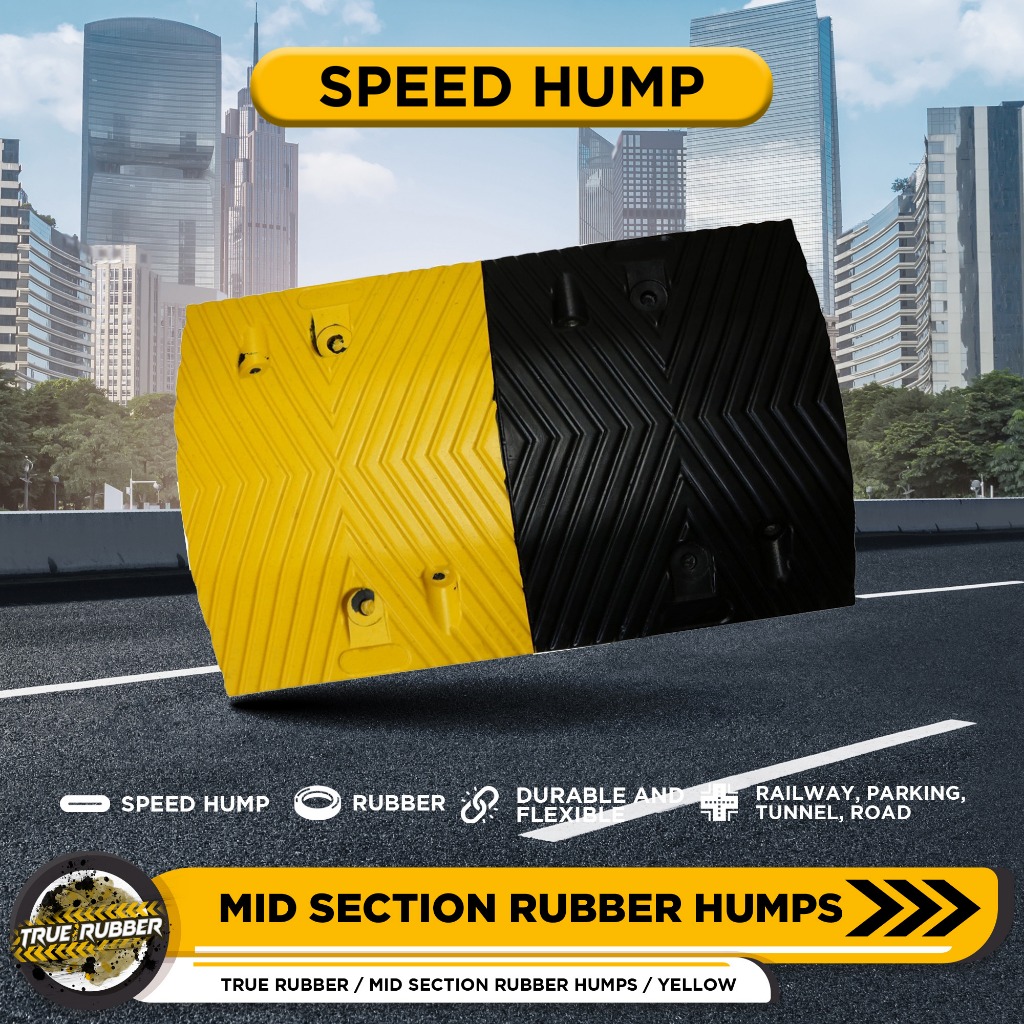 True Rubber Heavy Duty Rubber Speed Humps Bumps Modular Road Rump ...