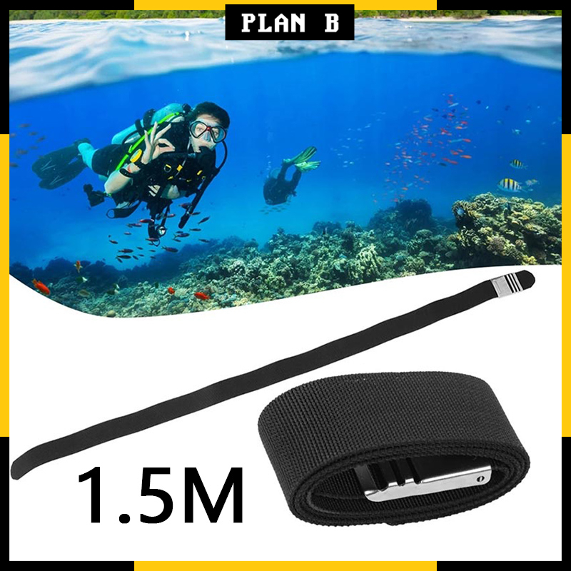 1.5m Quick Discharge Diving Belt Black Diving Weight Belt With Quick ...