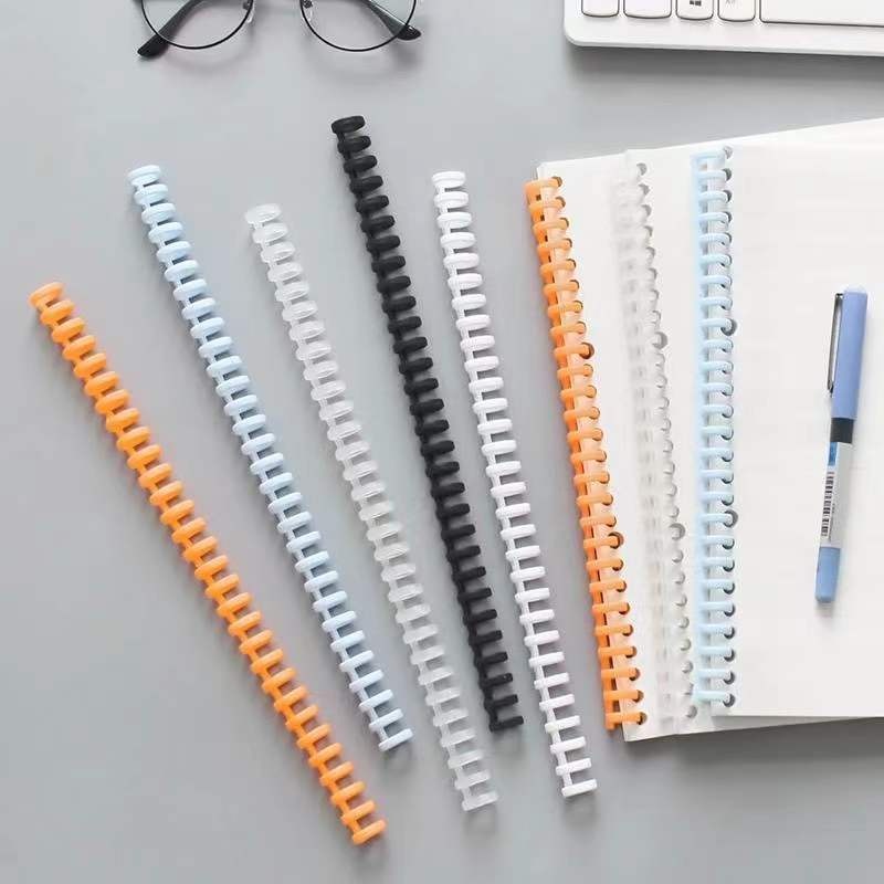 30 Hole Loose-Leaf Plastic Binding Ring DIY Notebook Binding Spiral ...