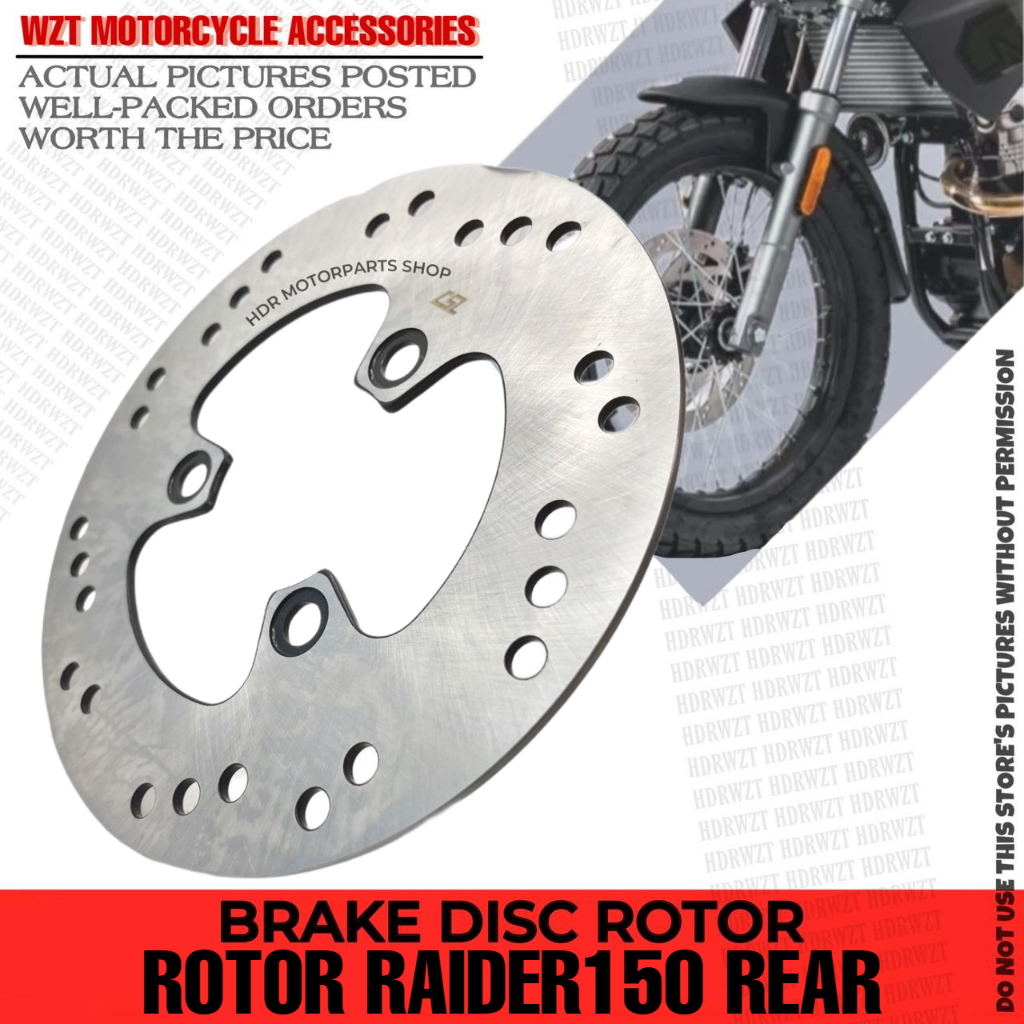 SUZUKI RAIDER150 ( REAR ) STAINLESS STEEL BRAKE ROTOR DISC 190MM FOR ...