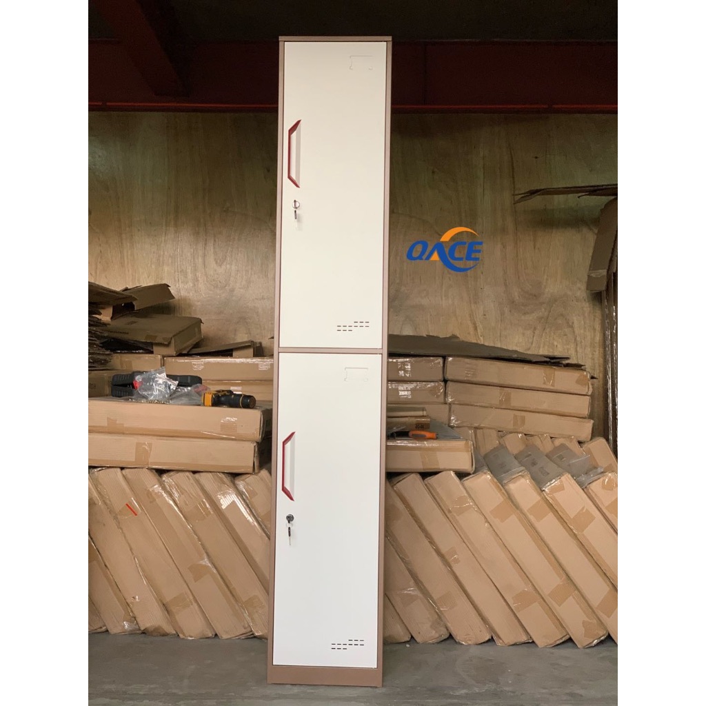 STEEL 1&2 doors slim Locker(NOT ASSEMBLED 185*32.5*45CM) | Shopee ...