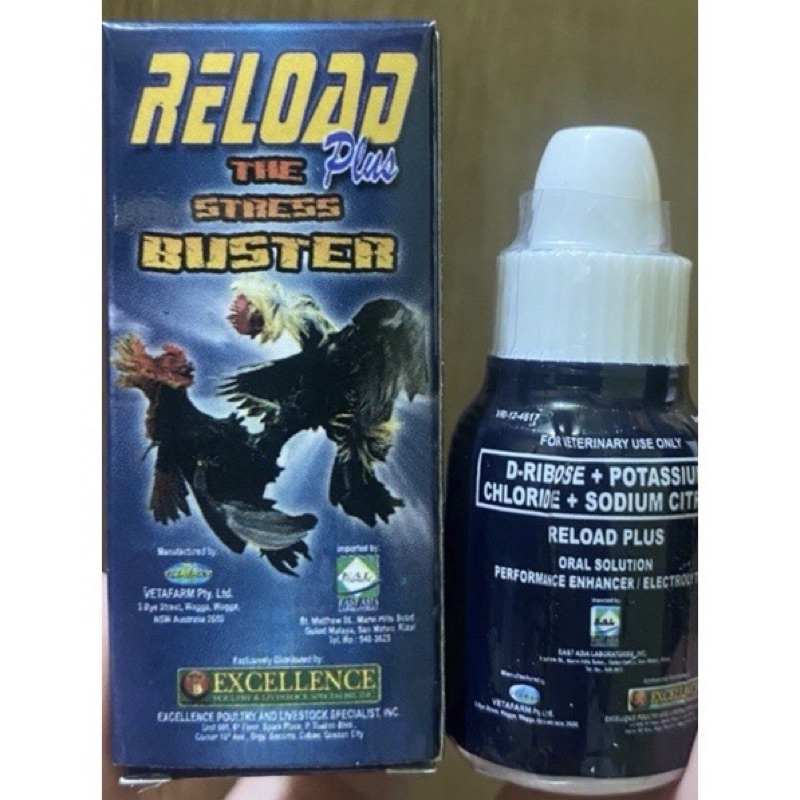 RELOAD PLUS for gamefowl (5ml) | Shopee Philippines