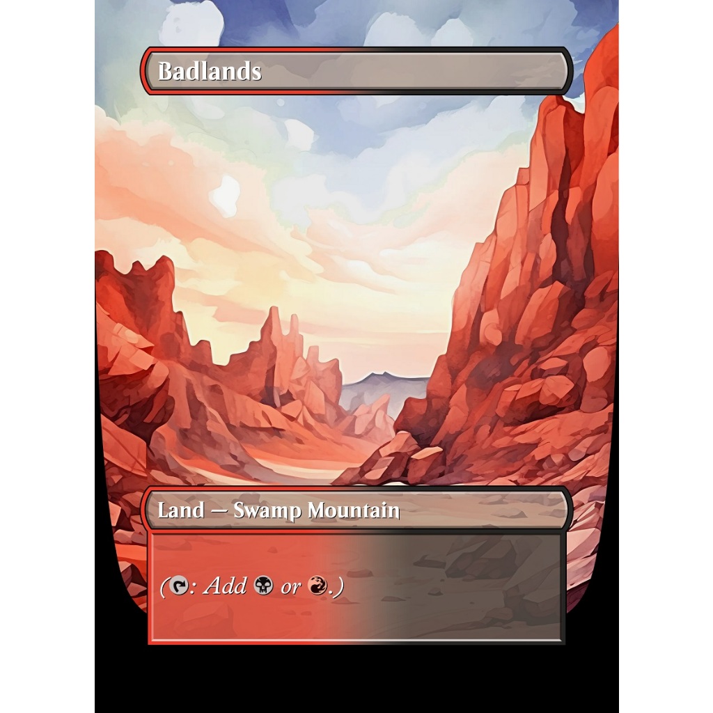 Custom Art Card - Badlands (Watercolor) | Shopee Philippines