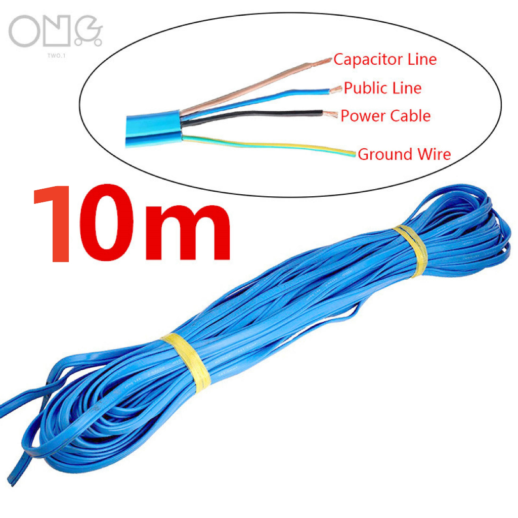 2.5mm Waterproof Power Cable Insulated Sheath Flat Shape Blue ...