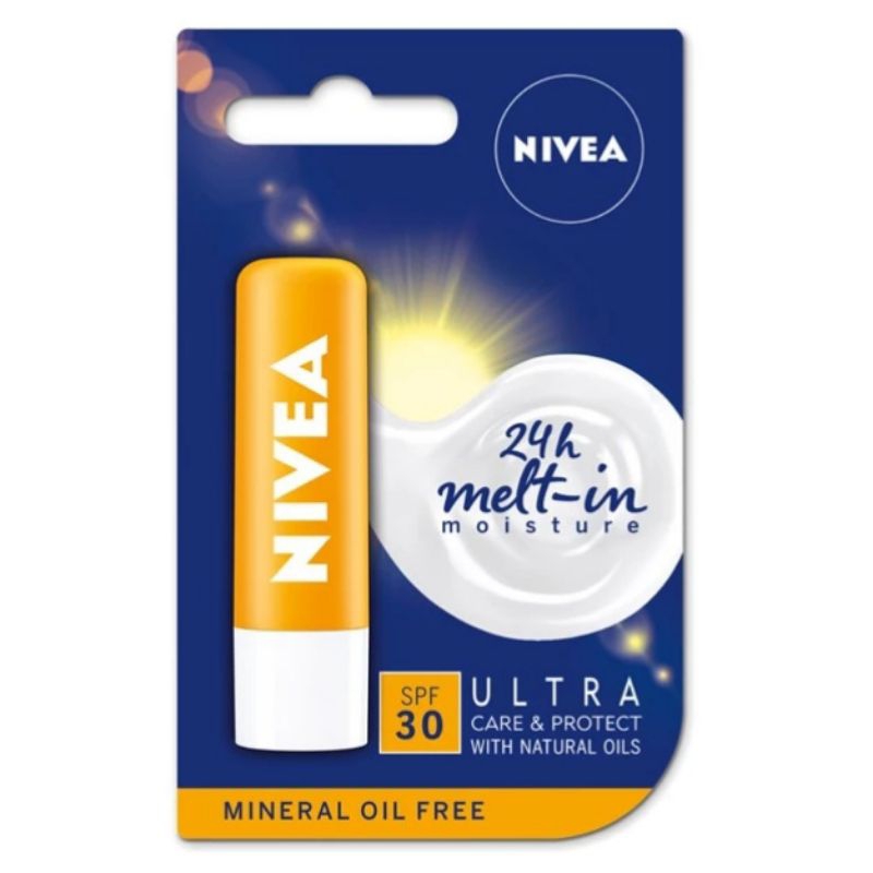 NIVEA Ultra Care & Protect Lip Balm with SPF30 4.8g | Shopee Philippines
