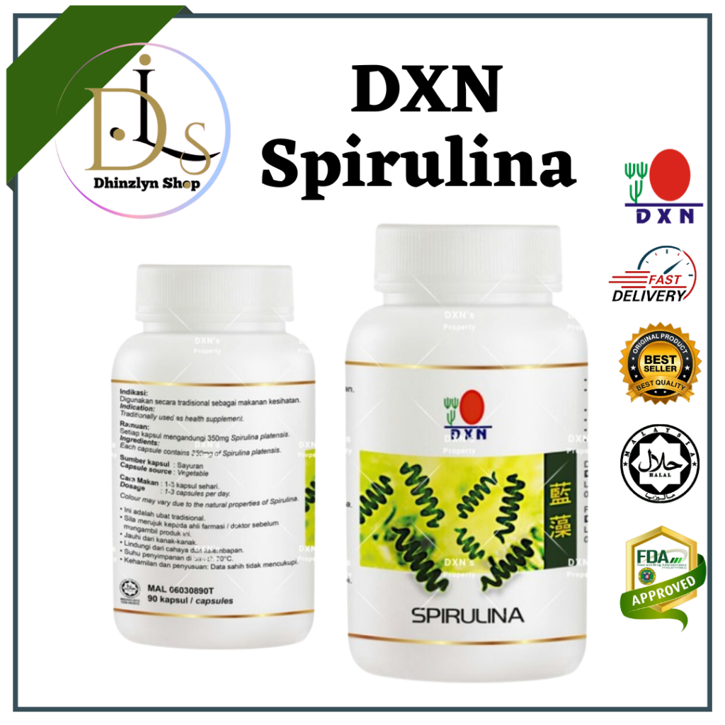 DXN Spirulina Capsules with Ganoderma | Shopee Philippines