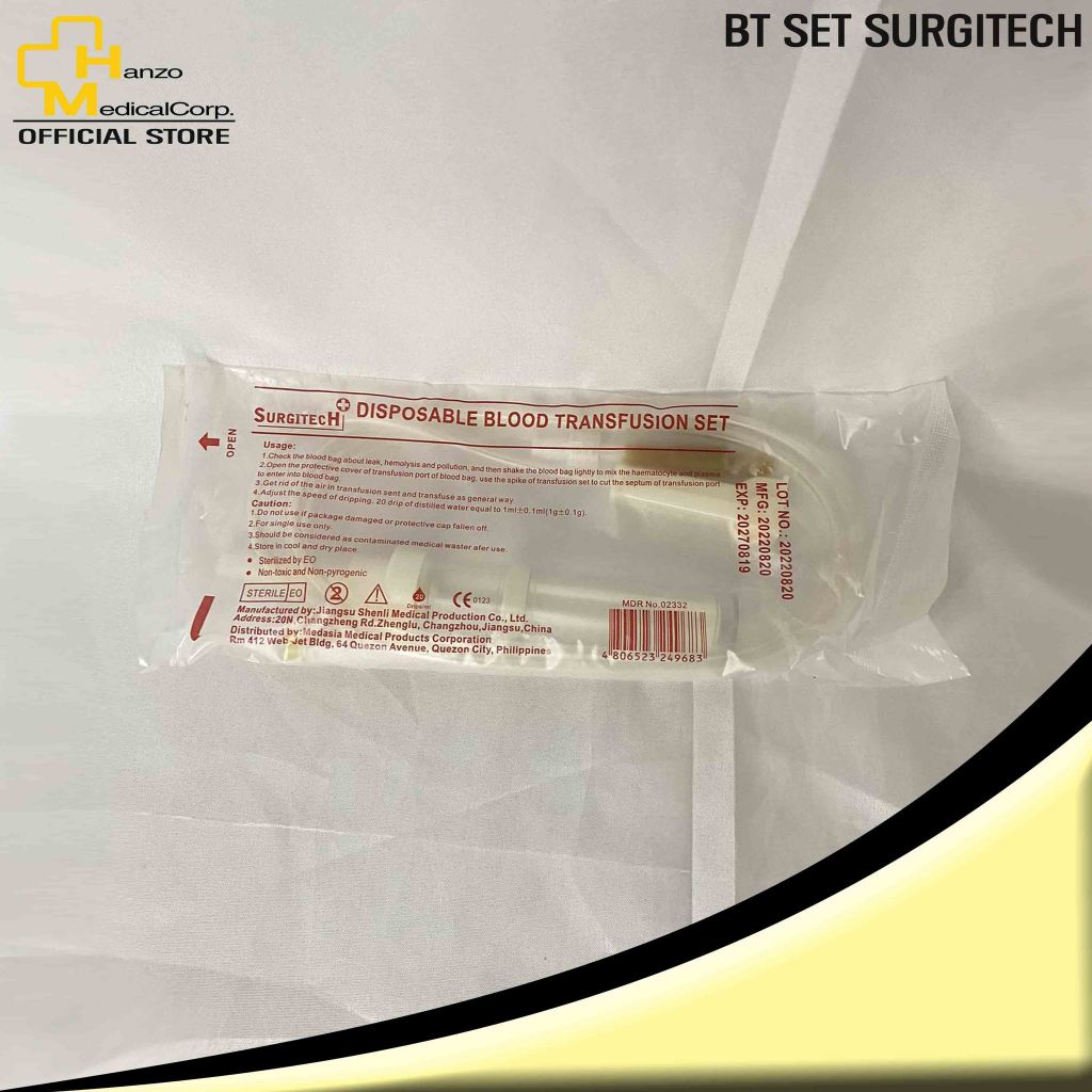 SURGITECH BLOOD TRANSFUSION SET ( BT SET) | Shopee Philippines