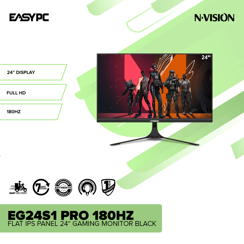 EasyPC | Nvision EG24S1/EG24S1 PRO and EG24SW/EG24SW PRO 24 inch 165Hz/ 180Hz IPS Gaming Monitor ...