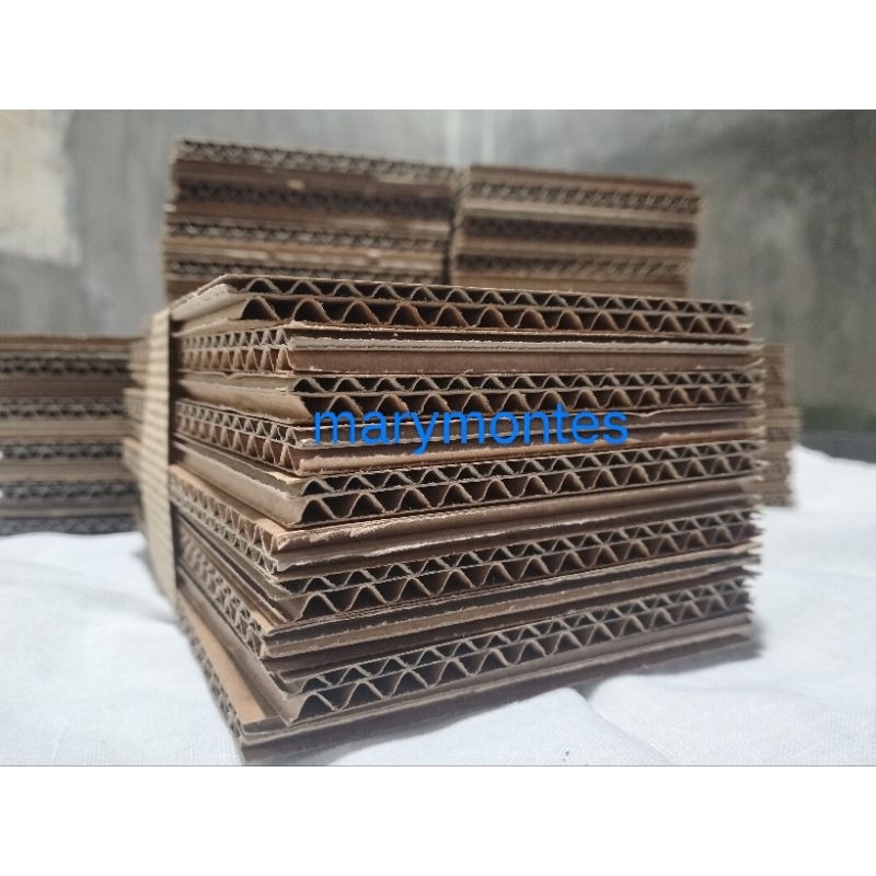 ONHAND 100pcs 4X5in Pre Cut Corrugated Cardboard Kraft Pads | Shopee ...