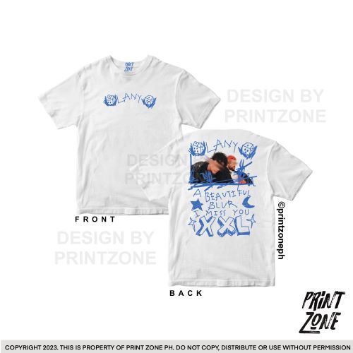 LANY SHIRT - I MISS YOU X X L DOODLE A BEAUTIFUL BLUR BY PRINTZONEPH ...