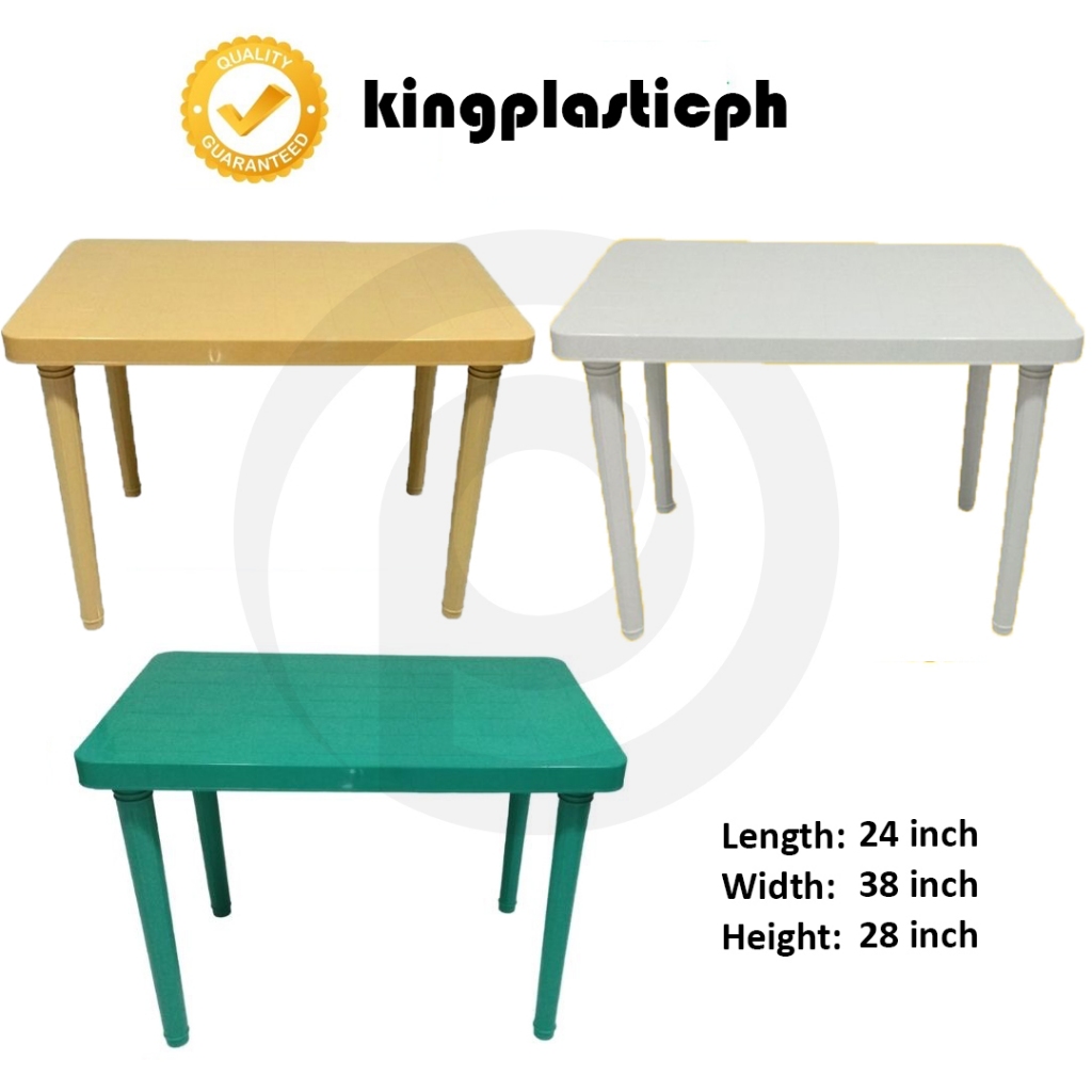 4 Seater 24 x 38 Rectangle Monoblock Rattan Table | Shopee Philippines