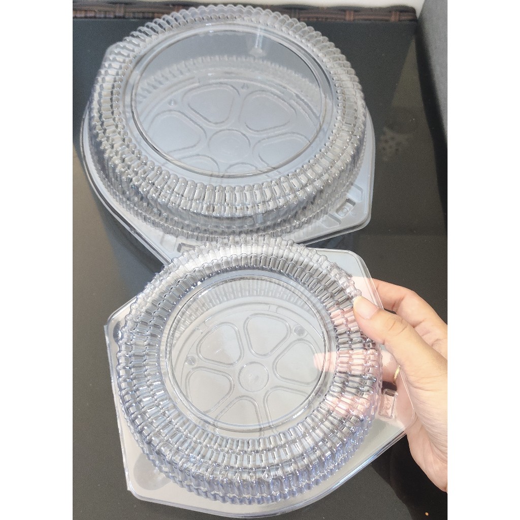 Clear Round Clamshell 6 in. & 8 in. 50's and 100's /pack for siomai ...