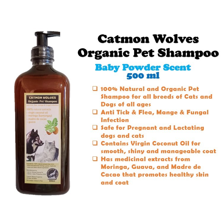 Catmon Wolves Organic Pet Shampoo 500ml | Shopee Philippines