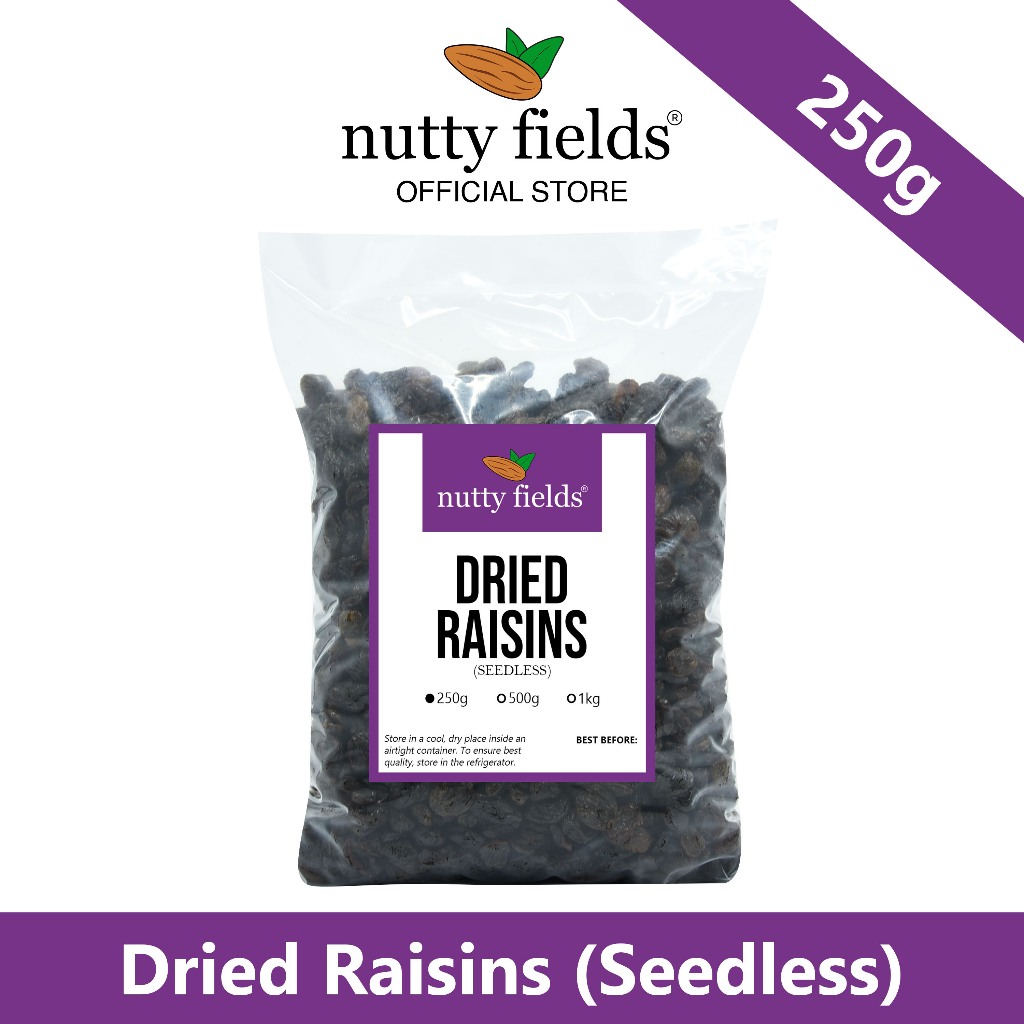California Seedless Raisins (250g - 1kg) by Nutty Fields | Shopee ...