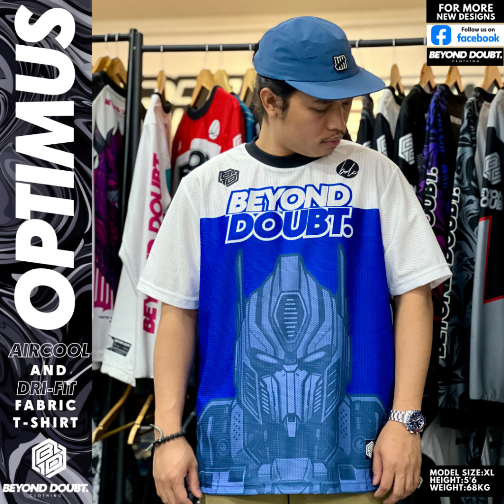 T-SHIRT - "OPTIMUS” Design AIRCOOL & DRIFIT Fabric - BEYOND DOUBT ...