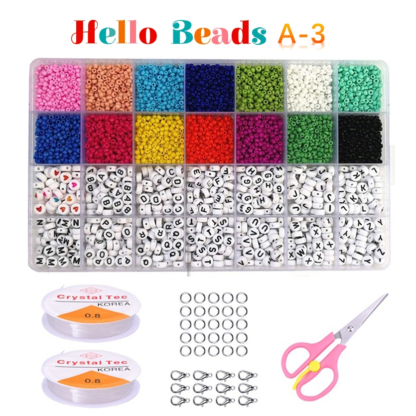 5000Pcs Beads Kit for DIY Name Bracelets DIY Bracelet Making Set Crystal tec Bids for Bracelets Set Shopee Philippines