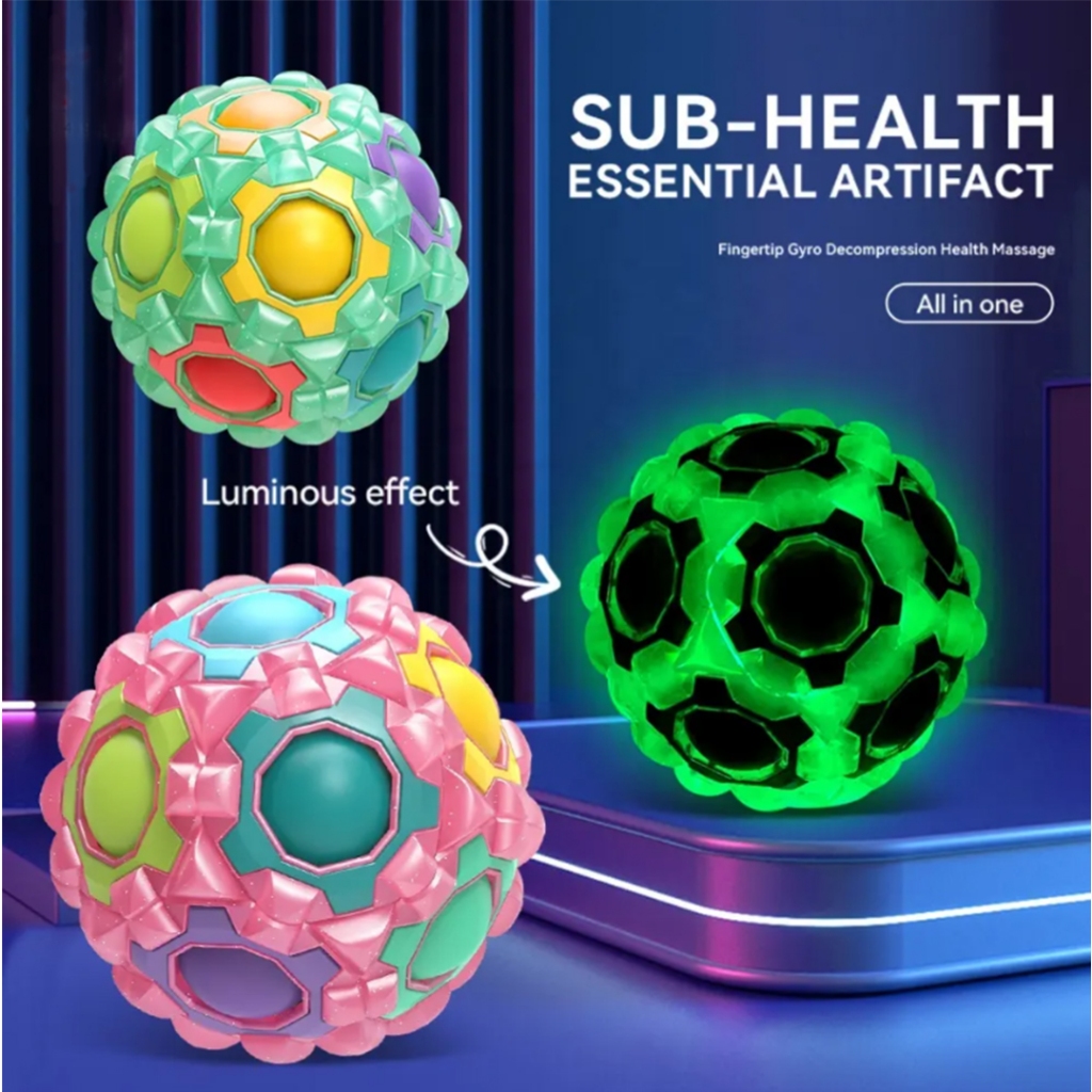 Kids educational fidget play set decompression massage luminous squeeze ...