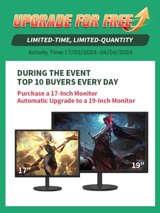 ICON Monitor 17/19/22/24/27 Inch LED Rimless HDMI VGA Brand New ...