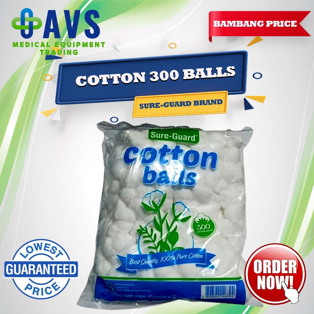 Cotton Balls 300 - Sureguard | Shopee Philippines
