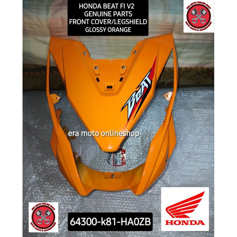 Honda Beat Fi V2 Front Cover Glossy Orange Honda Genuine Parts | Shopee ...