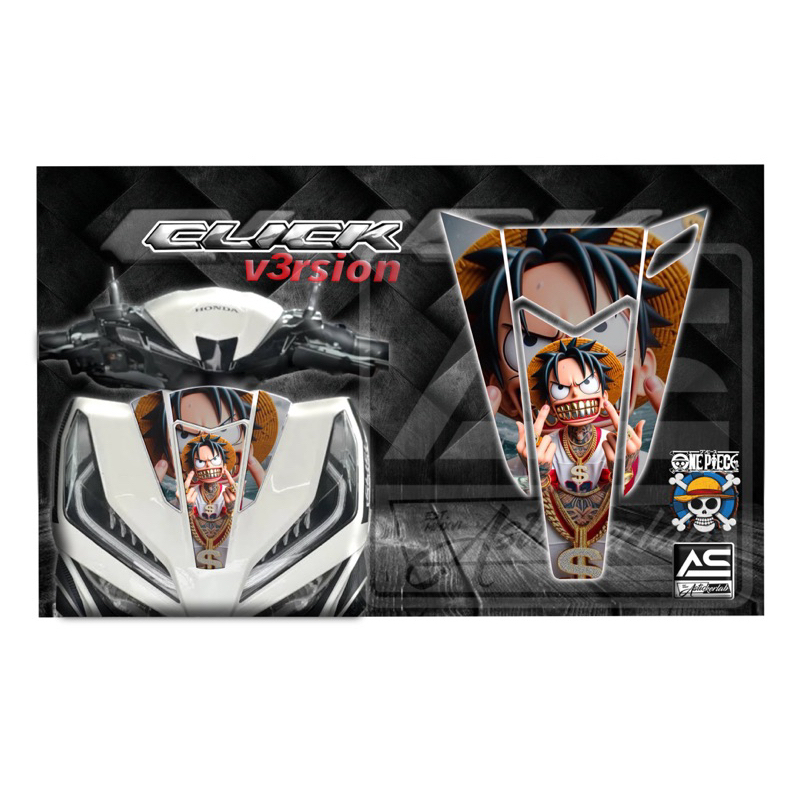 HONDA CLICK V3 FRONT PANEL DECALS PRINTED LAMINATED | Shopee Philippines