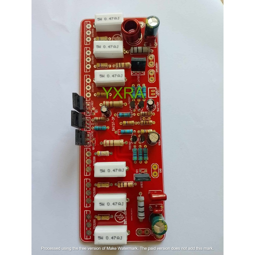 DA-737 AMPLIFIER KIT 200-450 WATTS SUPPLY 45 to 55vac MAX 3 PAIRS ...