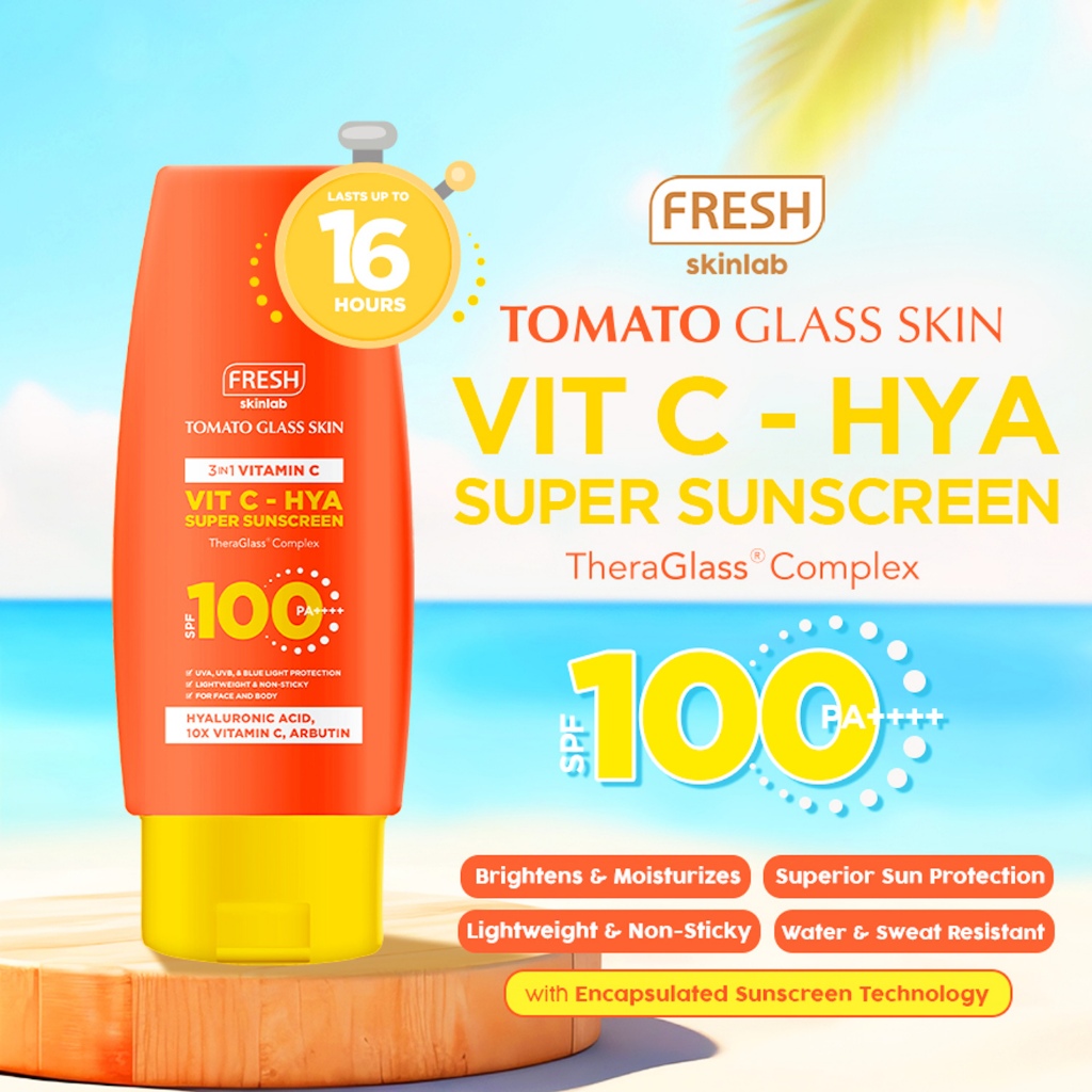 Fresh Skinlab Tomato Glass Skin 3 in 1 Vitamin C VIT C-HYA Super ...