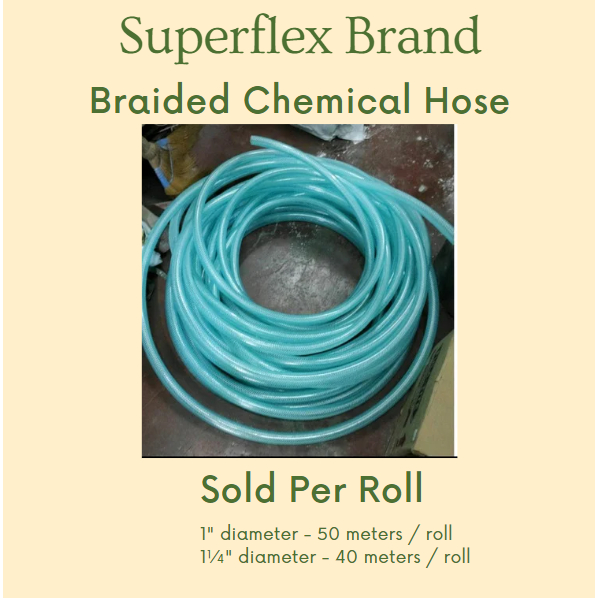 Superflex Brand Braided Hose Chemical Hose Sold Per Roll 1" and 1¼ ...