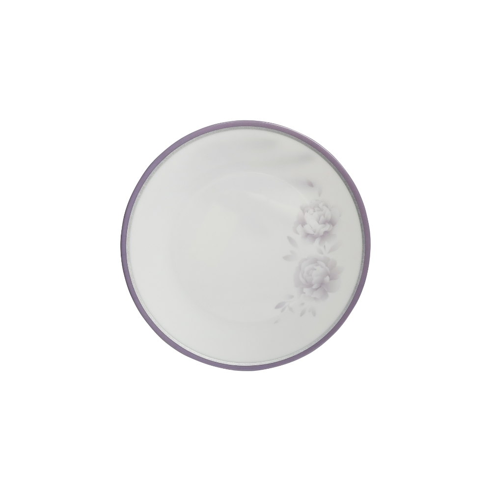 Melawares Grace Round Plate with Silver Lining 11-inch | Shopee Philippines