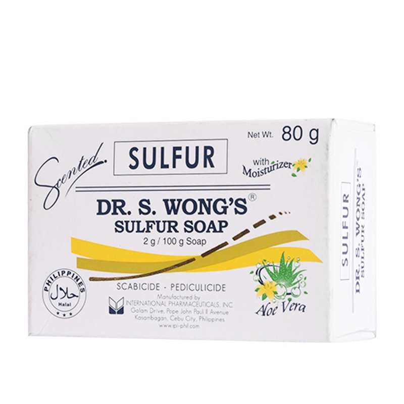 Dr. Wong's Sulfur Soap with Moisturizer 80g (Sulphur soap | Shopee ...