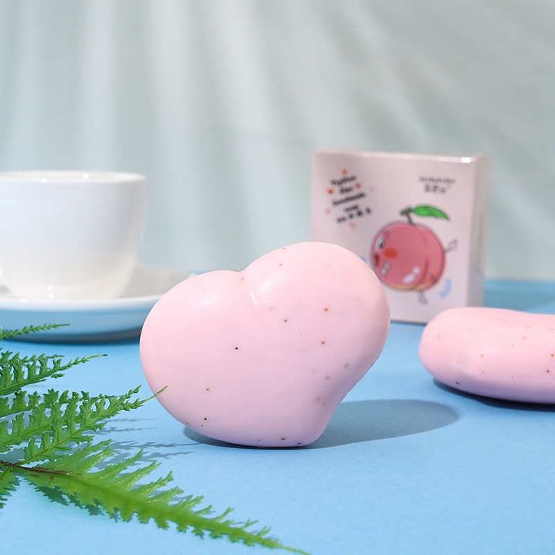 [ SIMISI ] PP Soap Peach Private Part Whitening Soap ( FREE foaming net ...