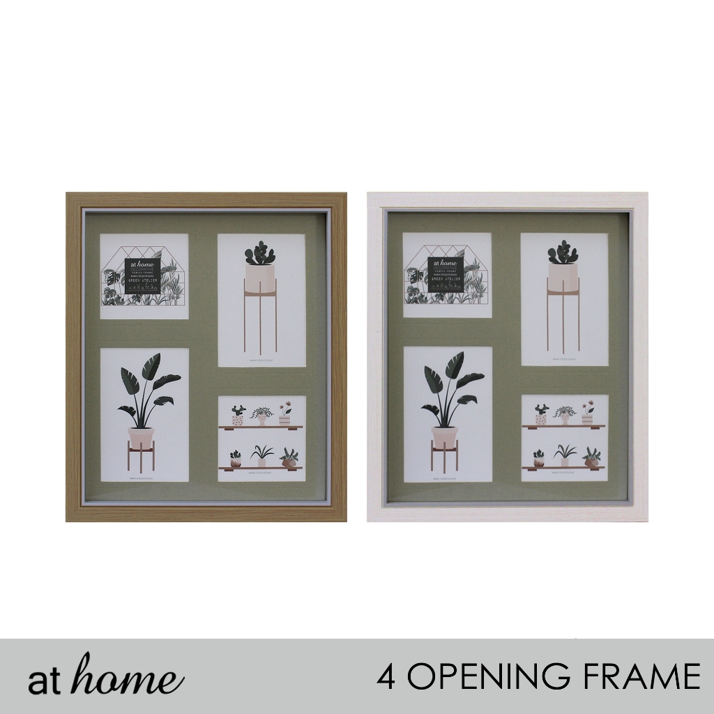 At Home Zabina Collage Nordic Family Frame, Bordered Design, 4 Photo ...
