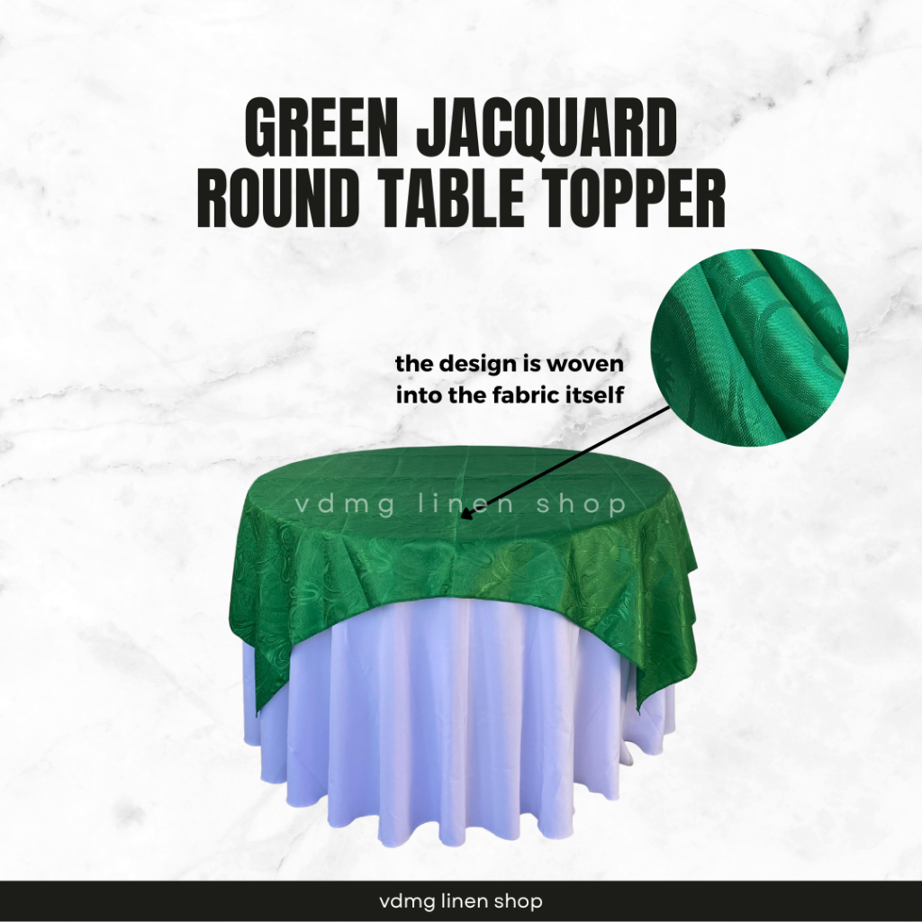 Jacquard Topper FOR 8 SEATER Table Topper Cover Catering Covers Events ...