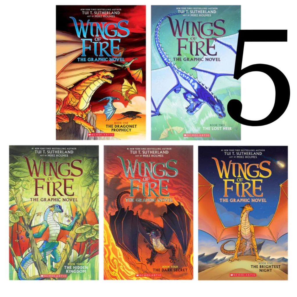Wings of Fire Graphic Novels (5 books) (Book #1 - #5) brand new ...