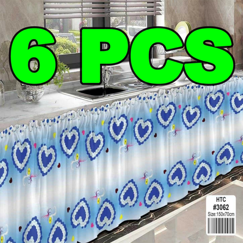 6 PCS Pinkelegance New sale Classy Curtain for Kitchen Lababo / Sink ...