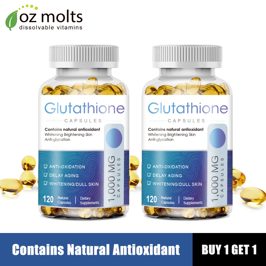 Ozmolts Glutathione Capsule Skin Whitening Supplement Anti Aging Gluta ...
