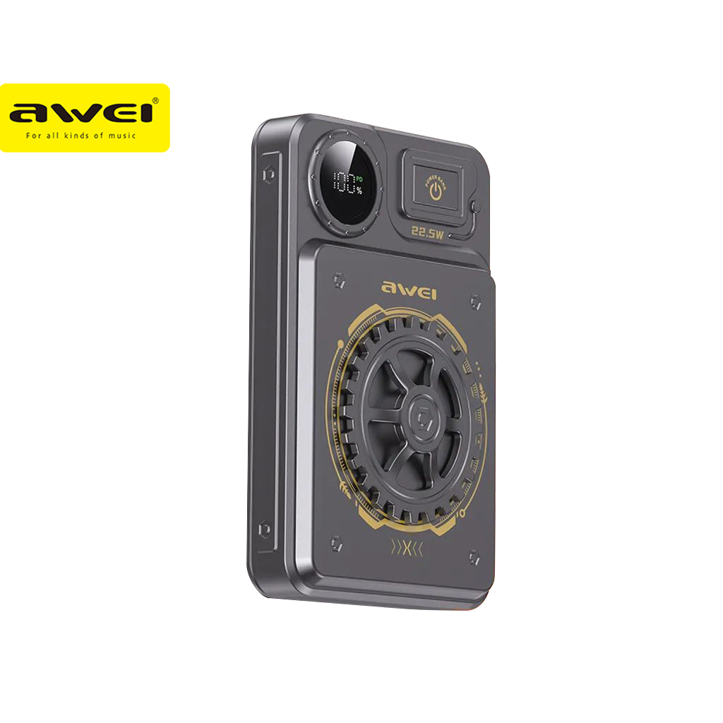 Awei P52K 10000mAh Powerbank Wireless Charging 22.5W Quick Charge Dual ...