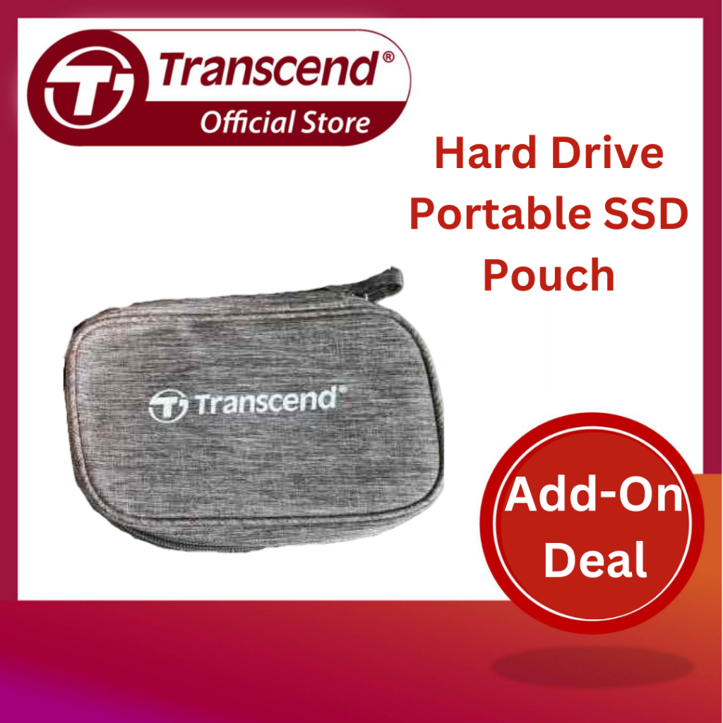 Transcend Portable HDD & SSD Travel Cable Organizer/Carry Pouch ...