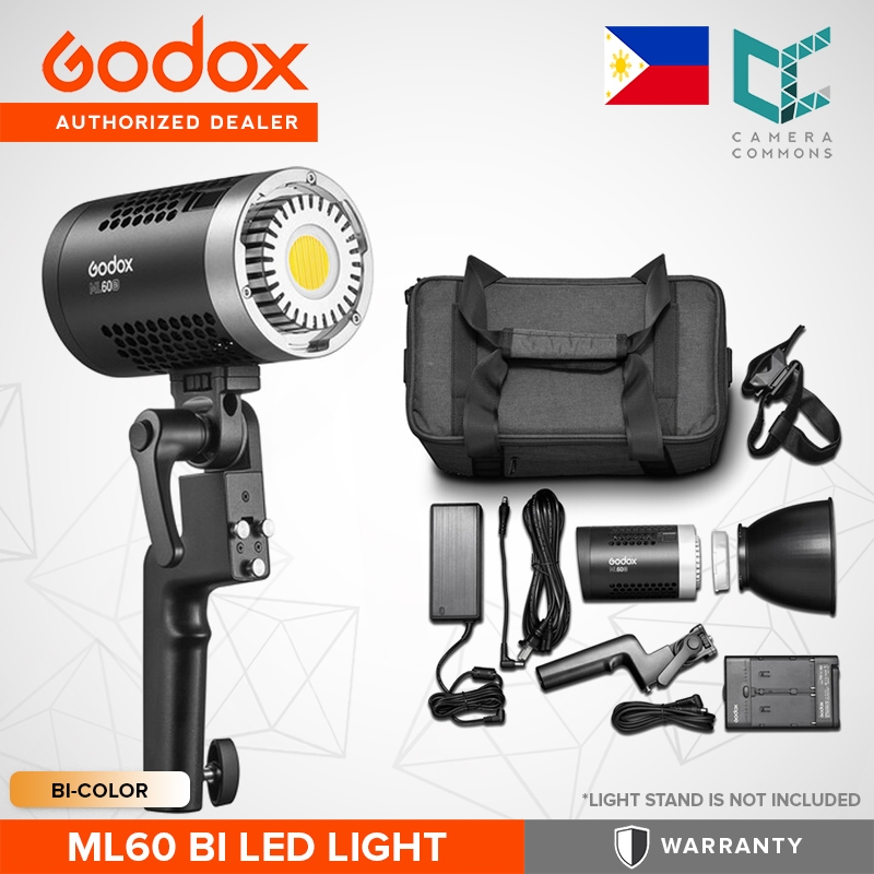 CLEARANCE Godox ML60Bi Bi Color Portable LED Video Light for Studio ...