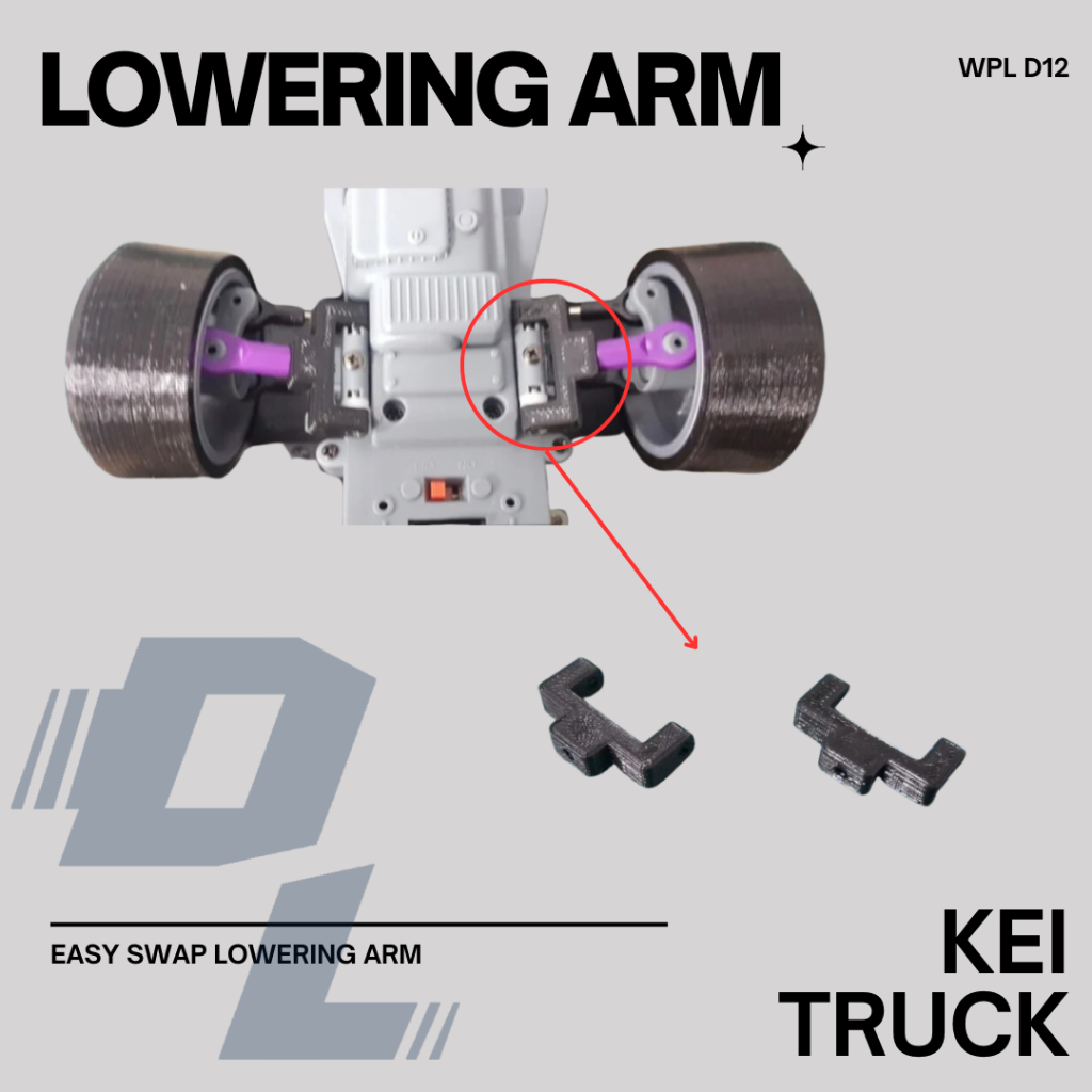 WPL D12 1:10 RC lowering arm | Shopee Philippines