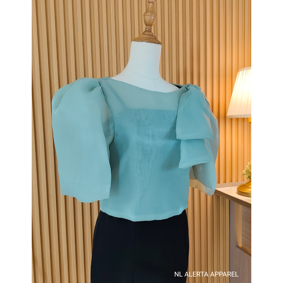 MODERN FILIPINIANA PIA CROP TOP BARONG AND INNER DRESS FOR WOMEN ...