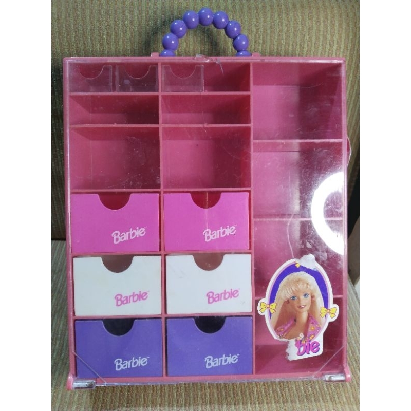 Vintage 1993 Mattel Tara Toy Barbie Organizer Storage Case w/ Drawers ...