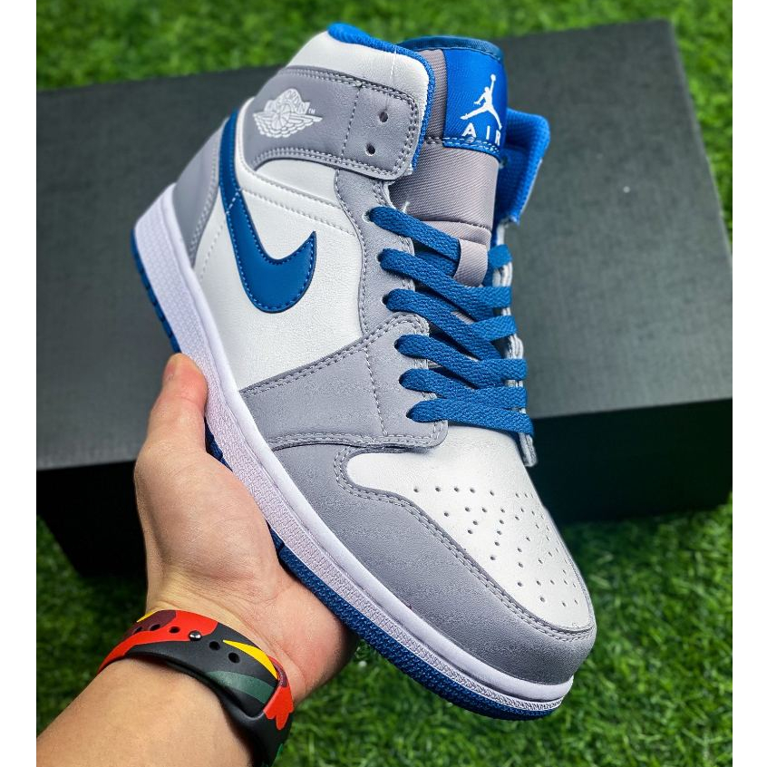 Nike Air Jordan 1 Mid Cut Basketball Shoes Casual Board Shoes Sneakers ...