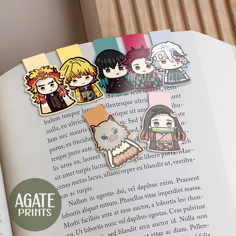 Demon Slayer Chibi Magnetic Bookmark | Shopee Philippines