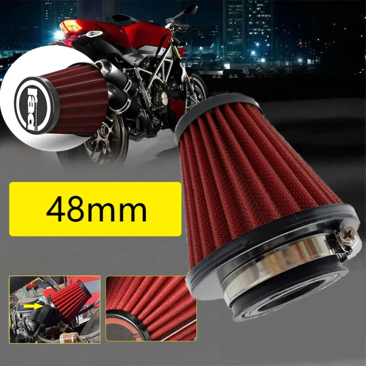 Motorcycle Ram Air Mushroom Air Filter Nmax/Aerox 48mm Straight mouth ...